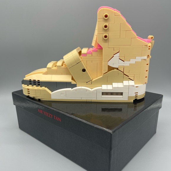 Kick Brick | Toys | Completed Nike Air Yeezy Tan Net Kick Brick Set ...